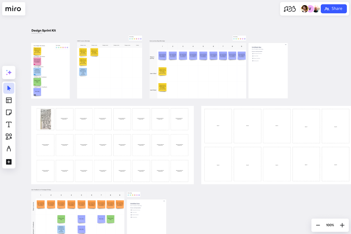 FREE Design Sprint Kit Template for Teams | Miro 2025