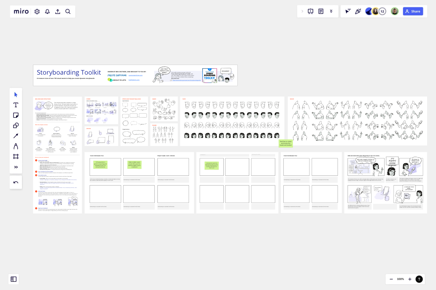 FREE Storyboarding Toolkit Template | Miro 2025