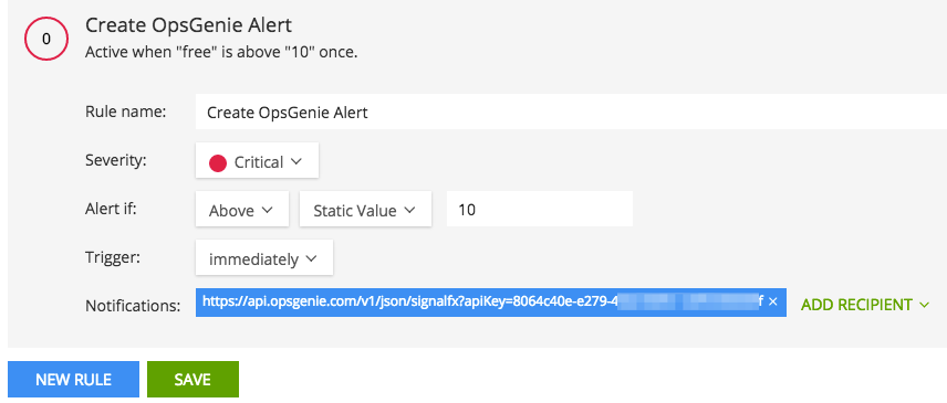 Integrate Opsgenie with SignalFx (Legacy) | Opsgenie | Atlassian Support