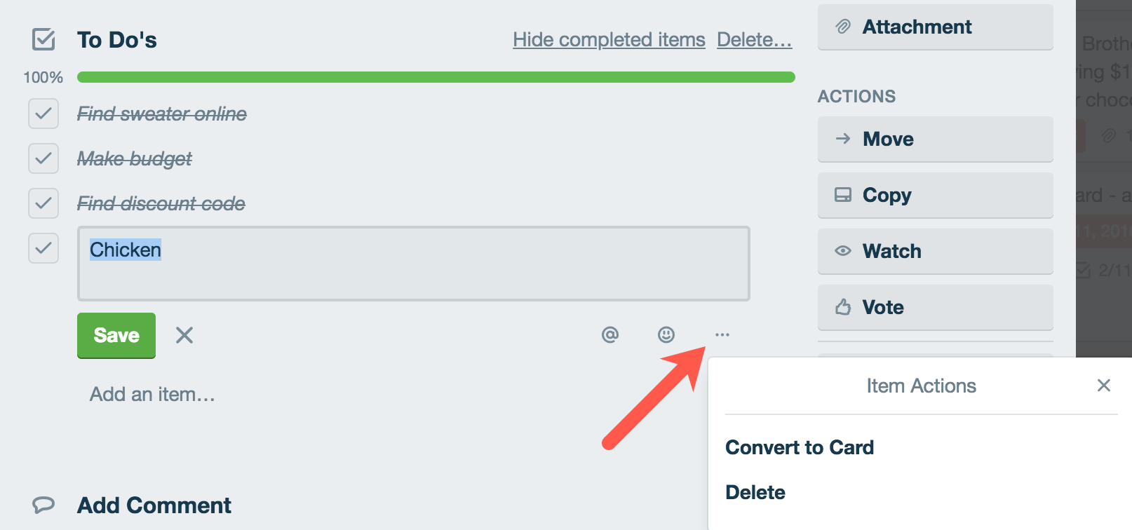 Adding checklists to cards | Trello | Atlassian Support