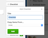 Adding Checklists To Cards Trello Atlassian Support