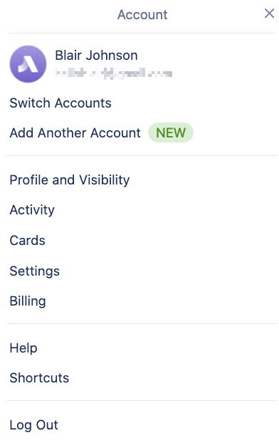 Switching between Trello accounts | Trello | Atlassian Support Switching between Trello accounts | Trello | Atlassian Support
