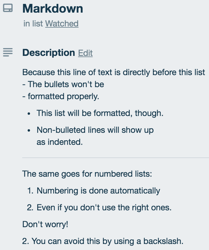 How to format your text in Trello | Trello | Atlassian Support