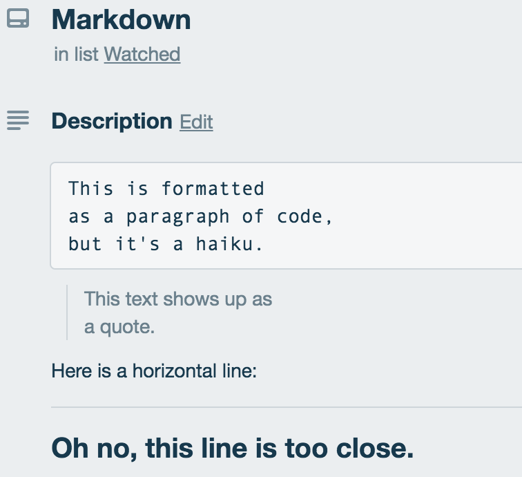 How to format your text in Trello | Trello | Atlassian Support