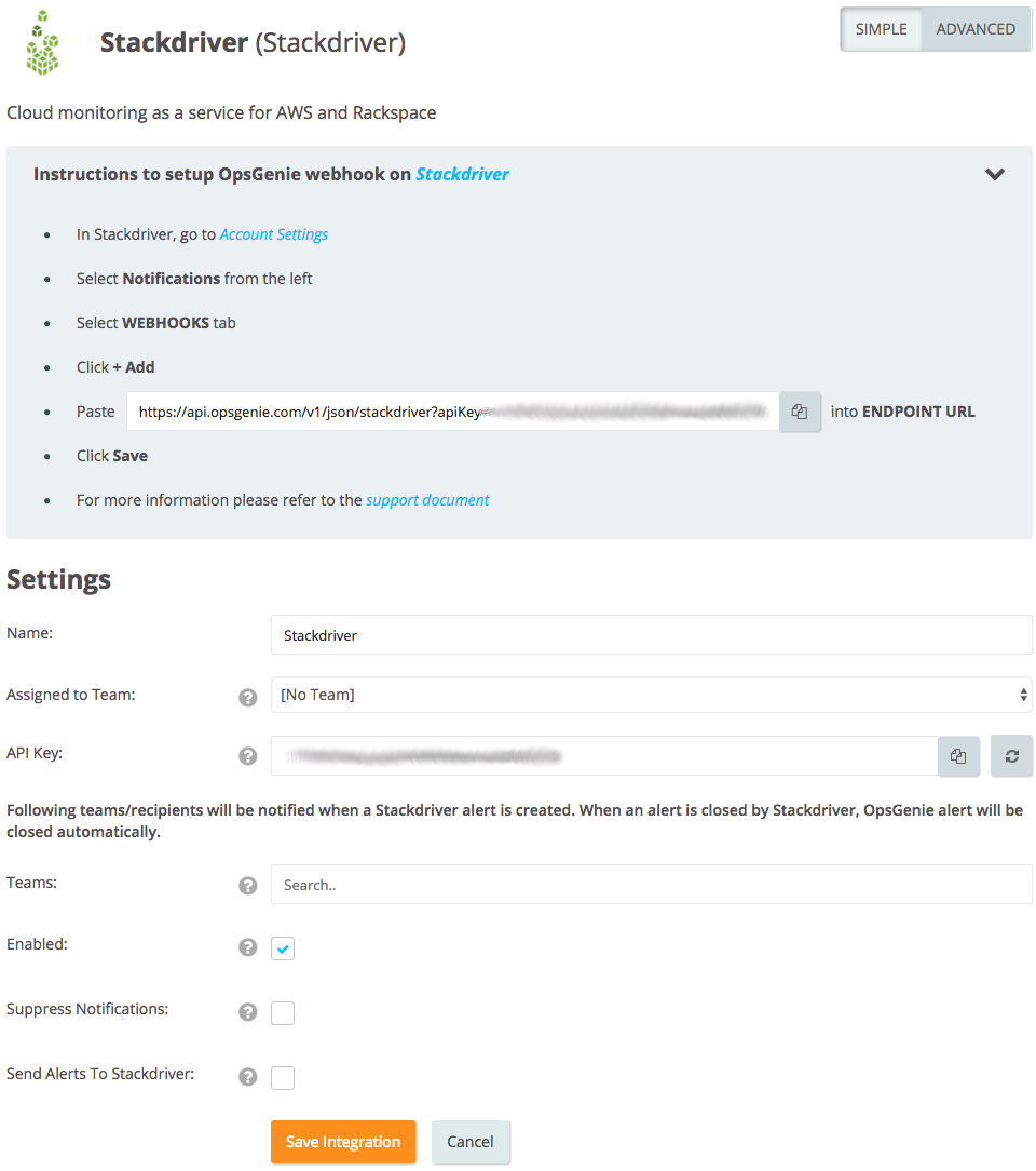 Opsgenie を Stackdriver と統合する | Opsgenie | Atlassian サポート
