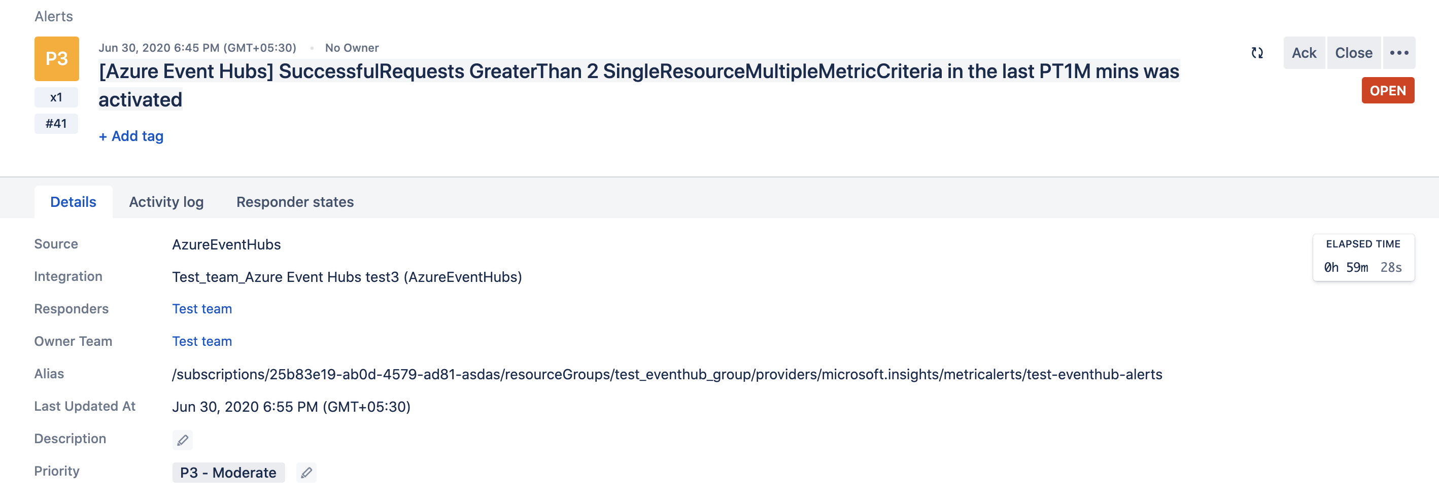 Integrate Opsgenie with Microsoft Azure Event Hubs | Opsgenie | Atlassian Support