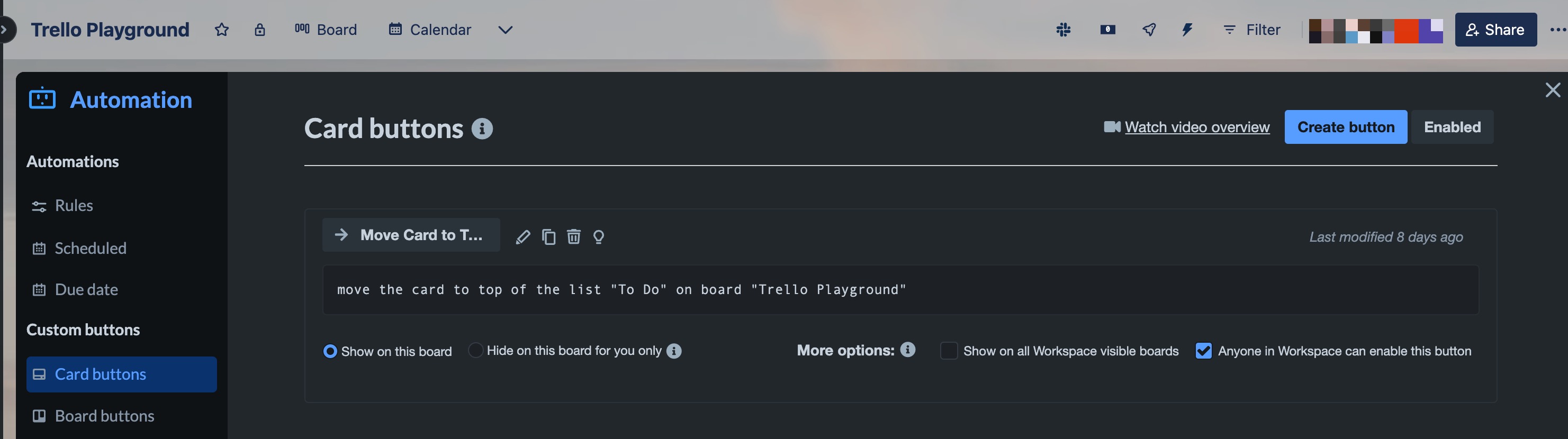 Create and manage automations | Trello | Atlassian Support