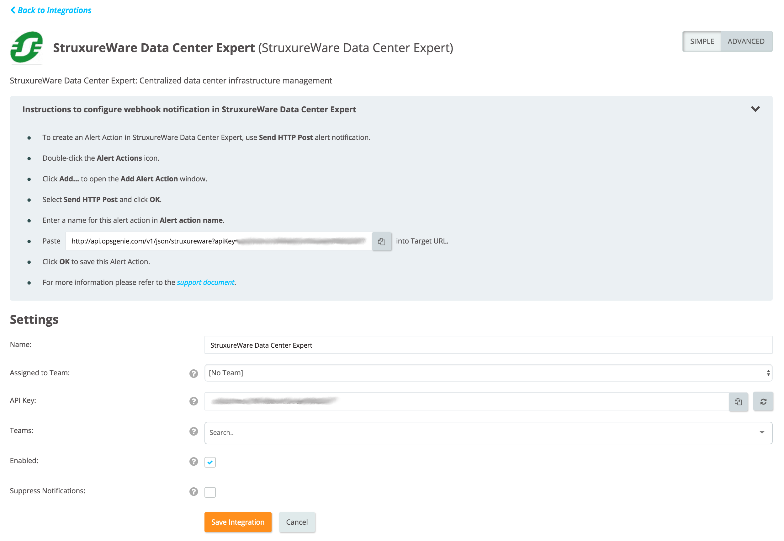 Integrate Opsgenie with StruxureWare Data Center Expert | Opsgenie ...