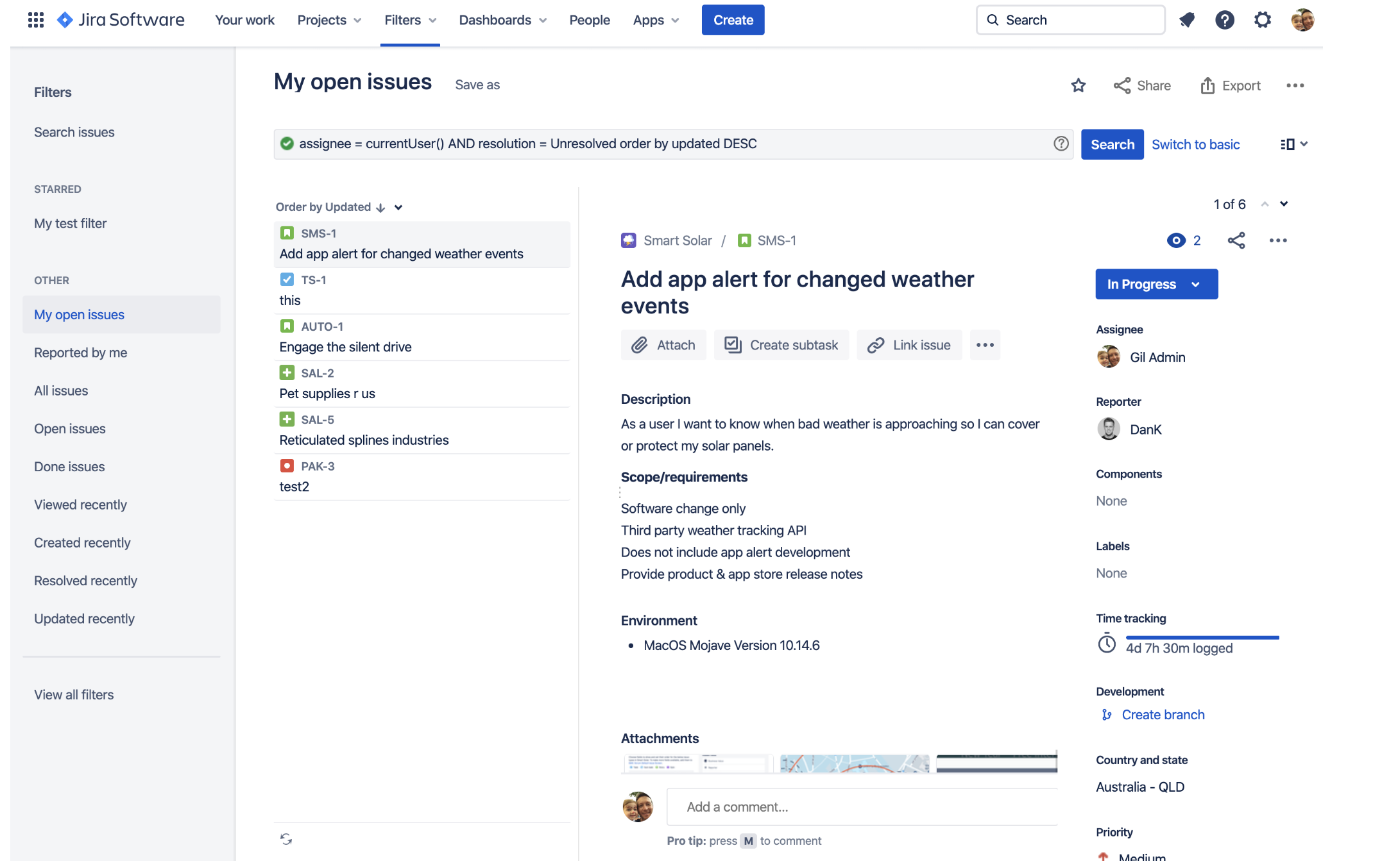 Search for and filter issues | Jira Work Management Cloud | Atlassian ...