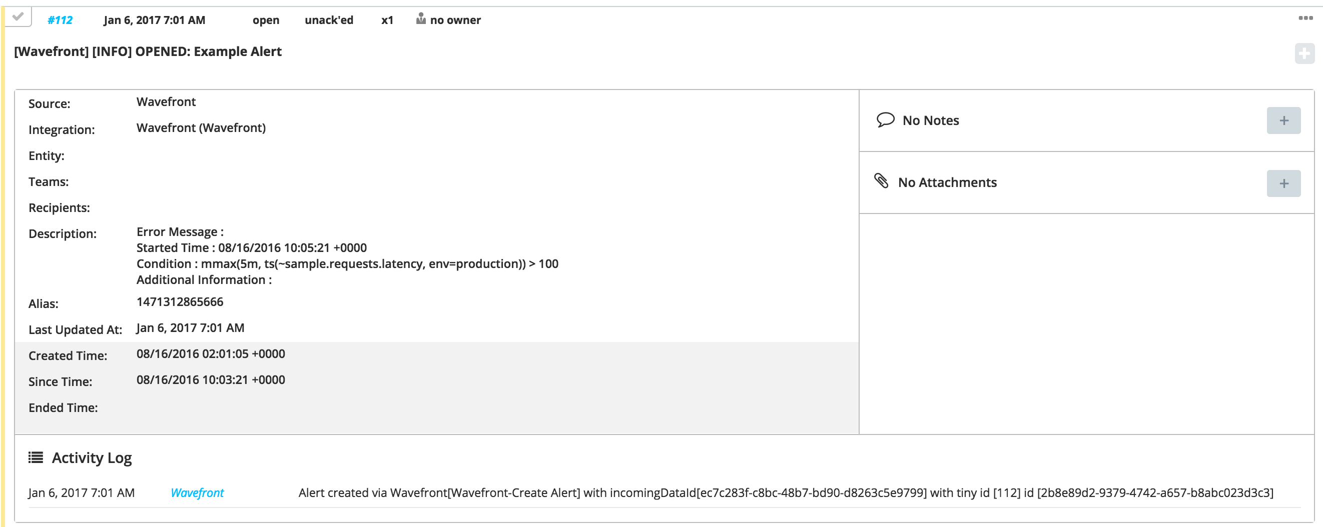 Integrate Opsgenie with Wavefront | Opsgenie | Atlassian Support