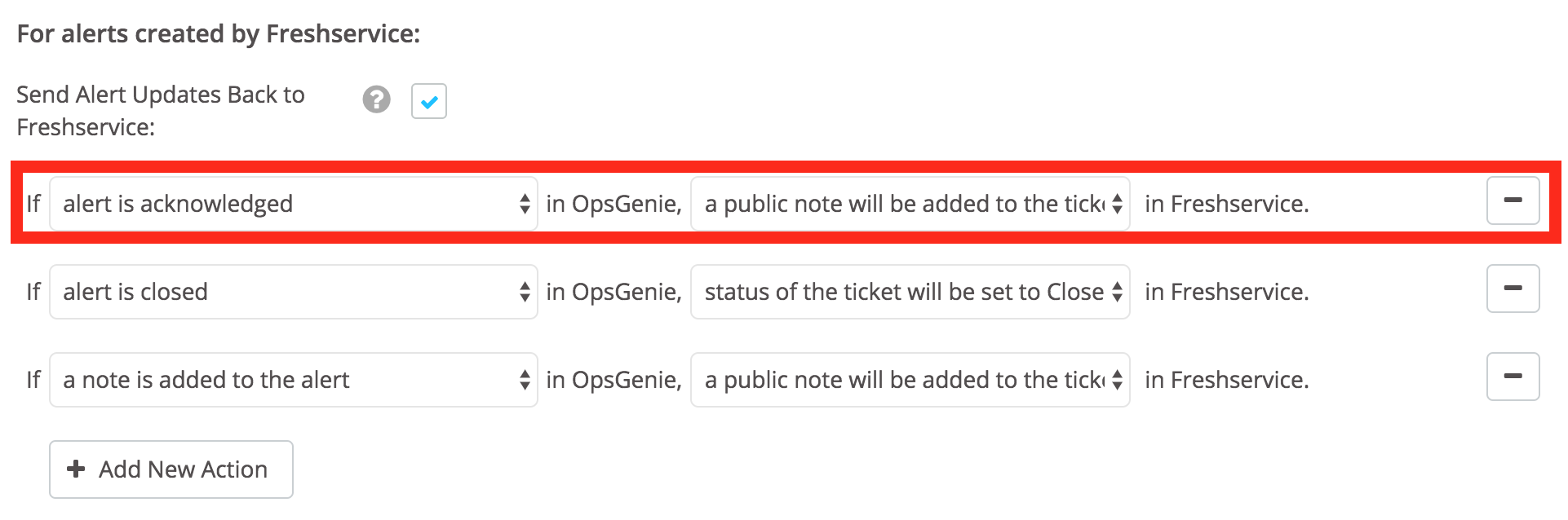 Integrate Opsgenie with Freshservice | Opsgenie | Atlassian Support