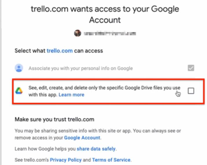 Troubleshooting attaching files from Google Drive | Trello | Atlassian ...