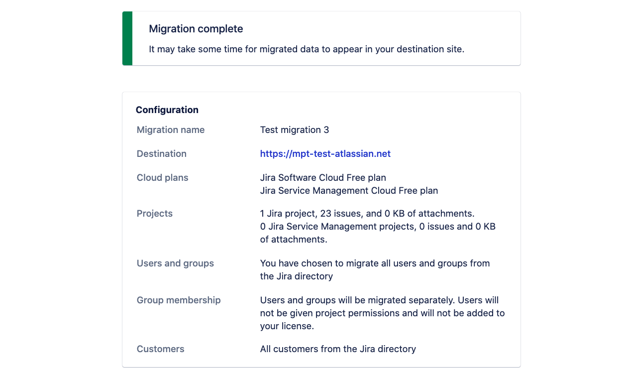 Manage and monitor your Jira migrations | Atlassian Support