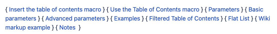 Insert the table of contents macro | Confluence Cloud | Atlassian Support