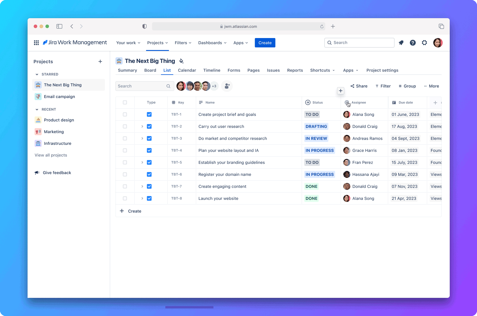 Customize your list by adding or removing fields | Jira Work Management Cloud | Atlassian Support