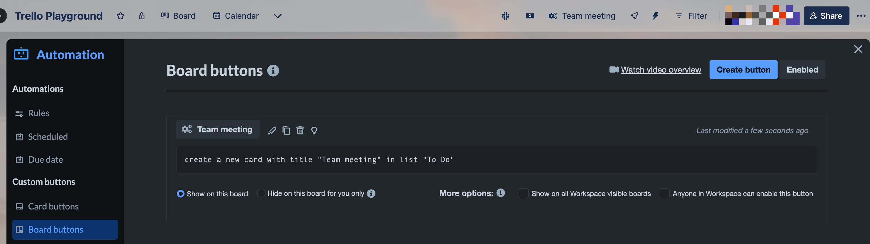 Create and manage automations | Trello | Atlassian Support
