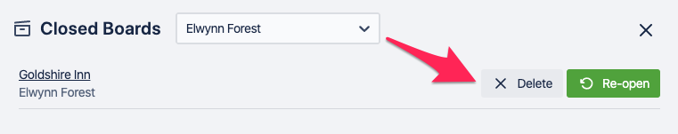 Deleting a board | Trello | Atlassian Support