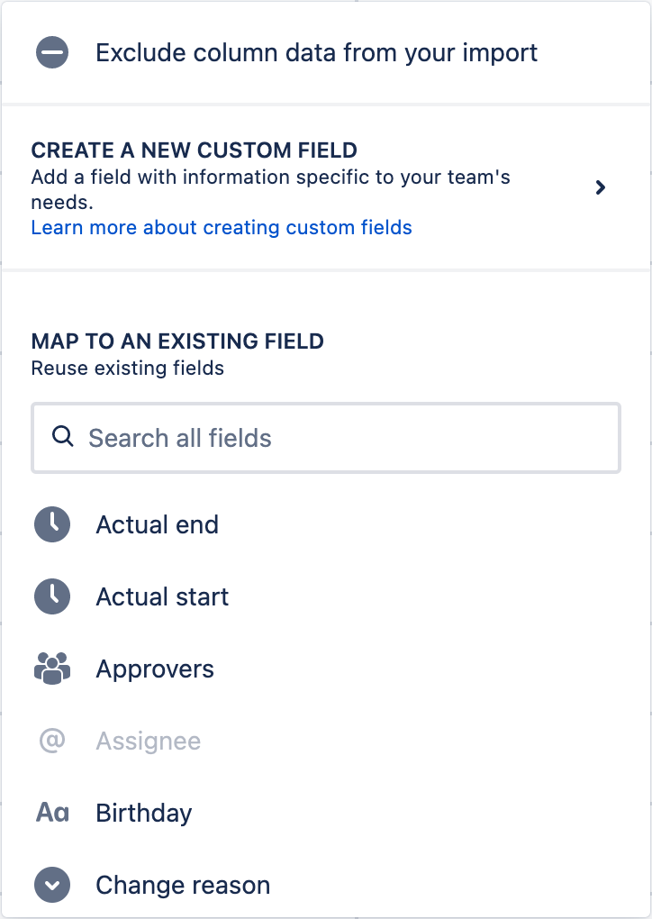 Map Data From A Csv File Jira Work Management Cloud Atlassian Support 