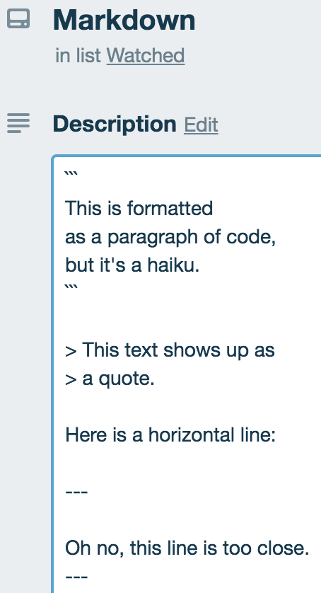 How to format your text in Trello | Trello | Atlassian Support