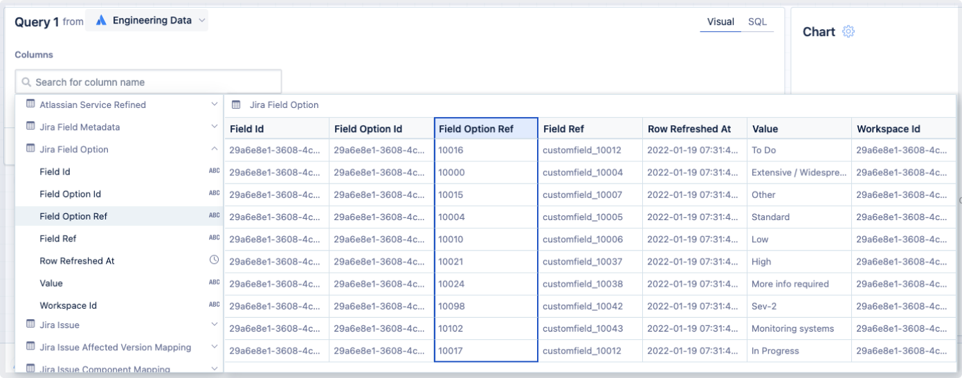 Preview your schema in visual mode | Atlassian Analytics | Atlassian ...