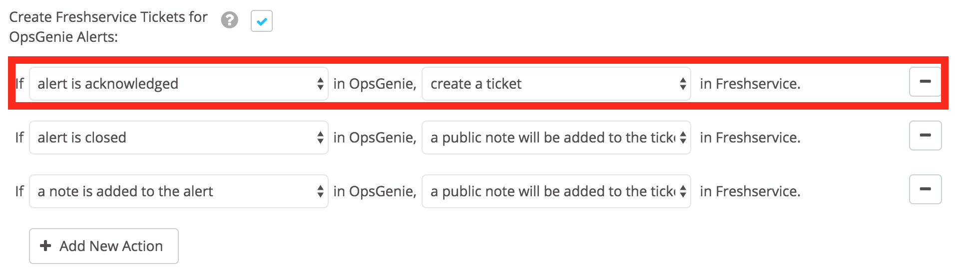 Integrate Opsgenie with Freshservice | Opsgenie | Atlassian Support