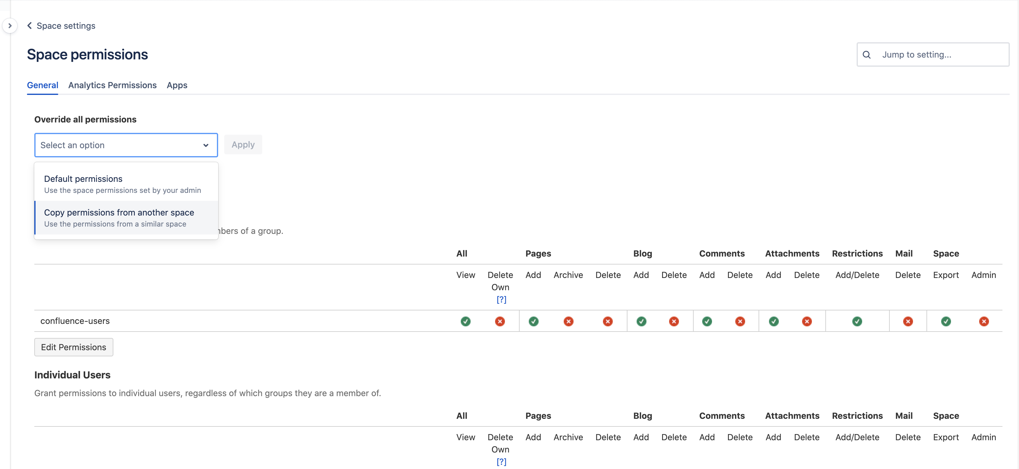 Assign space permissions | Confluence Cloud | Atlassian Support Assign space permissions | Confluence Cloud | Atlassian Support