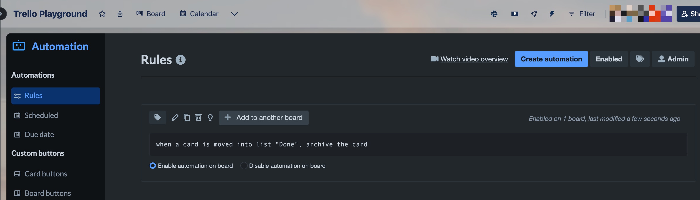 Create and manage automations | Trello | Atlassian Support