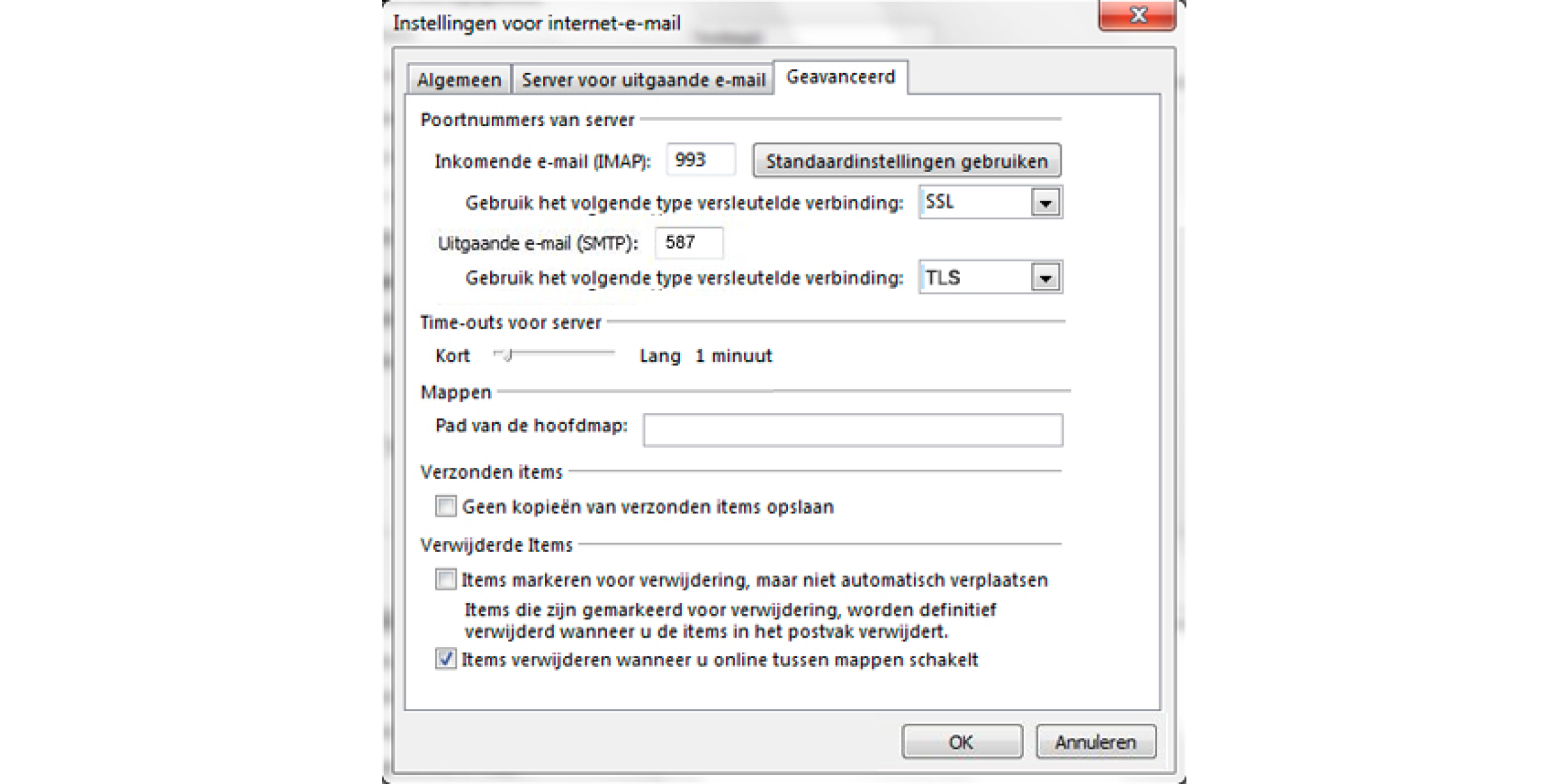 E-mail op Outlook 2013 instellen of verwijderen | KPN