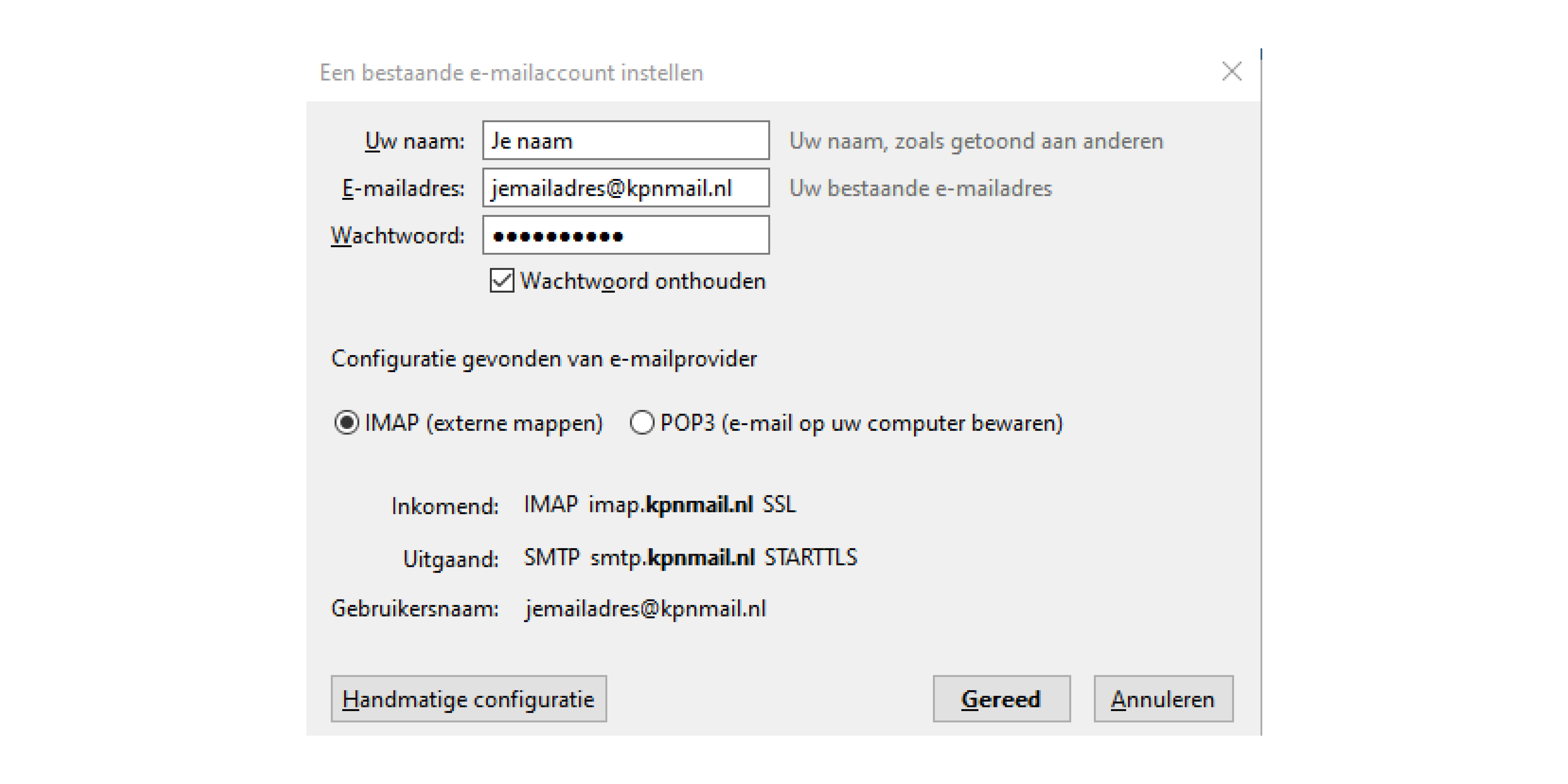 E-mail voor Mozilla Thunderbird instellen | KPN