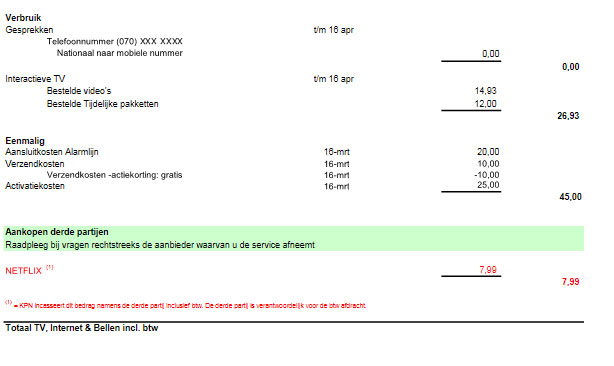 Netflix betalen op je KPN factuur | KPN