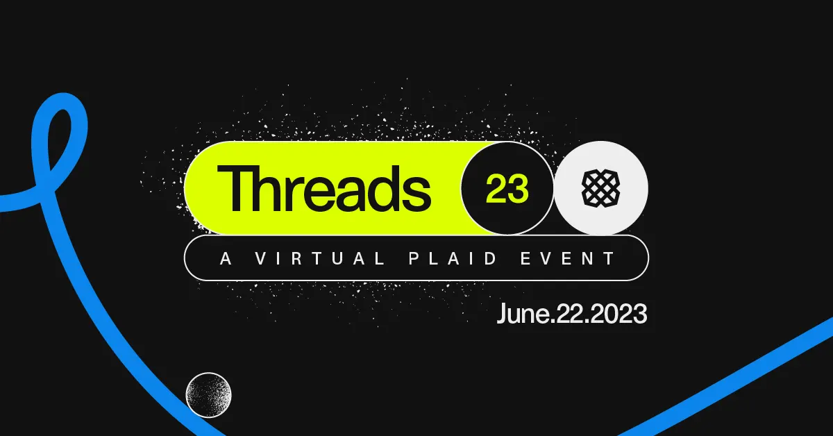 Join us at Threads 2023 | Plaid