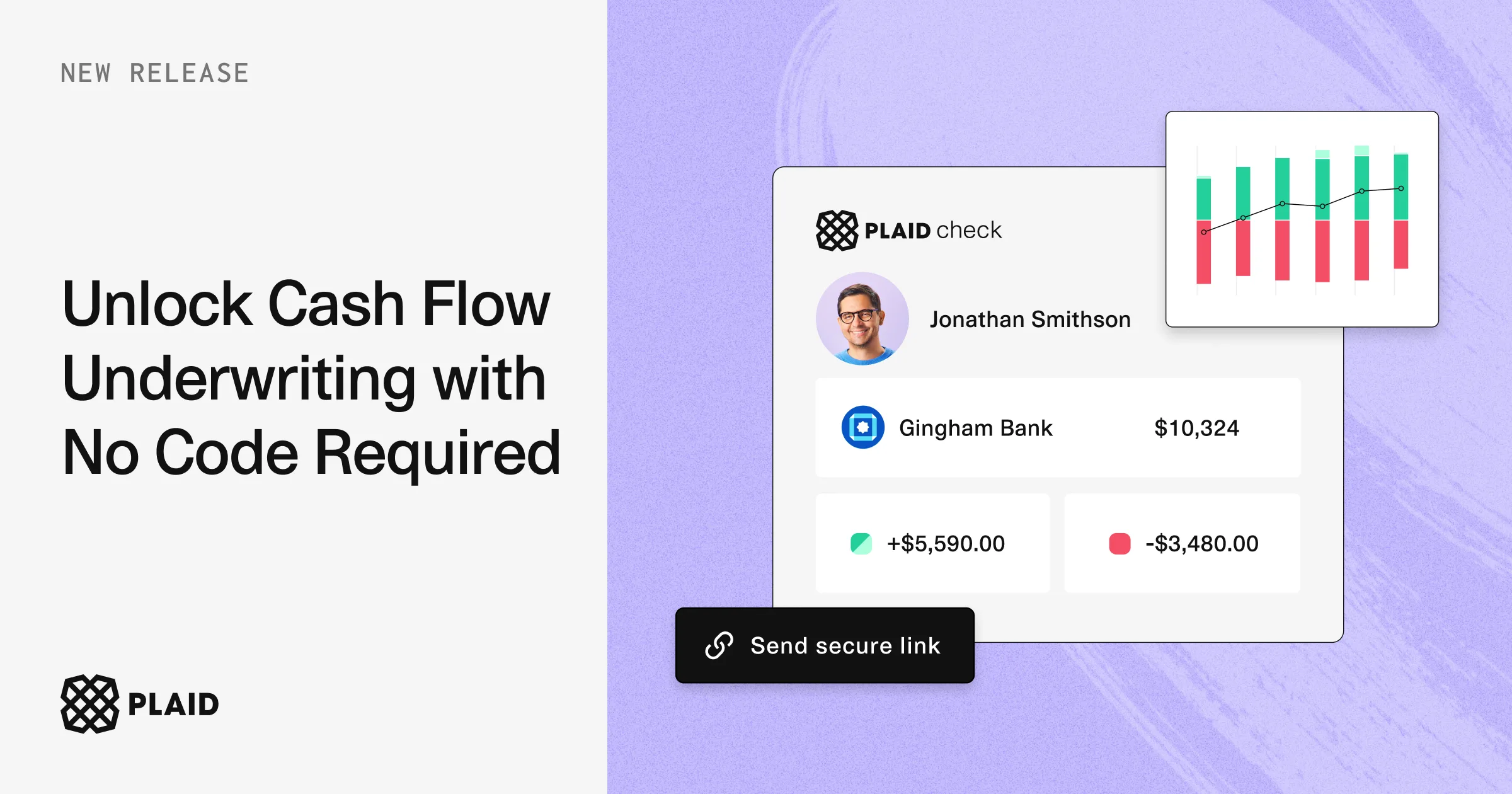 Unlock cash flow underwriting with no code required | Plaid