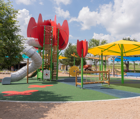 Floral-themed Lappset playground blooms at Burnside Farms | Lappset USA ...