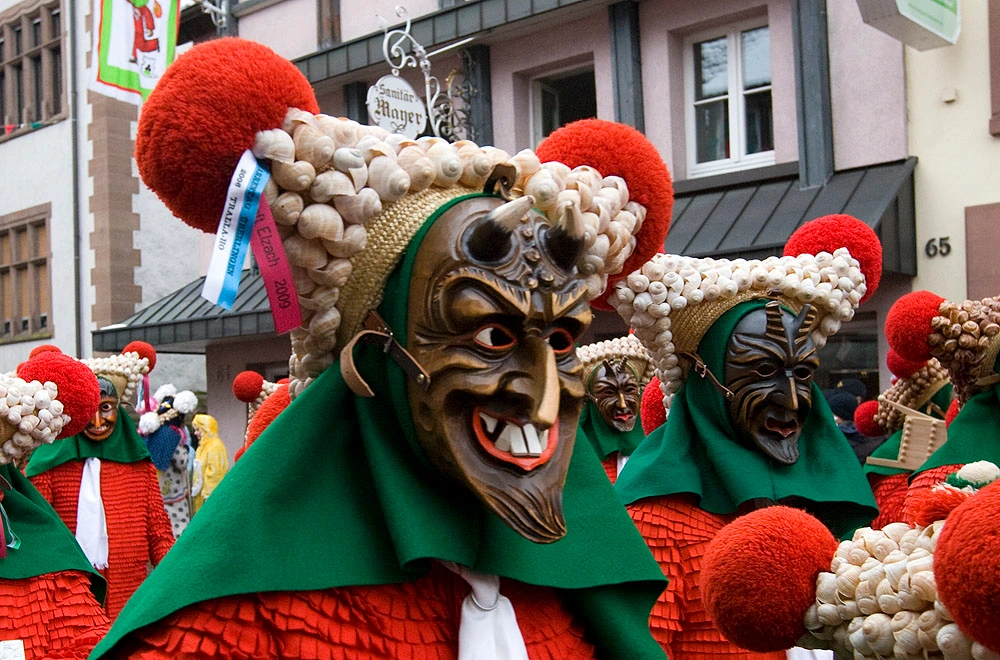 Traditional mask carving for carnival in Baden-Württemberg