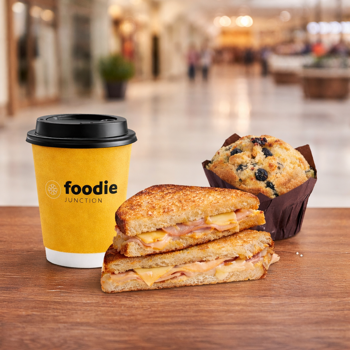 Foodie Junction: $10.95 coffee, toastie and muffin