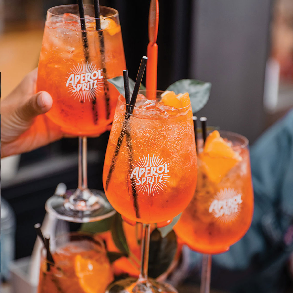 Something & Social: Aperol Spritz cocktail tree at Westfield Newmarket